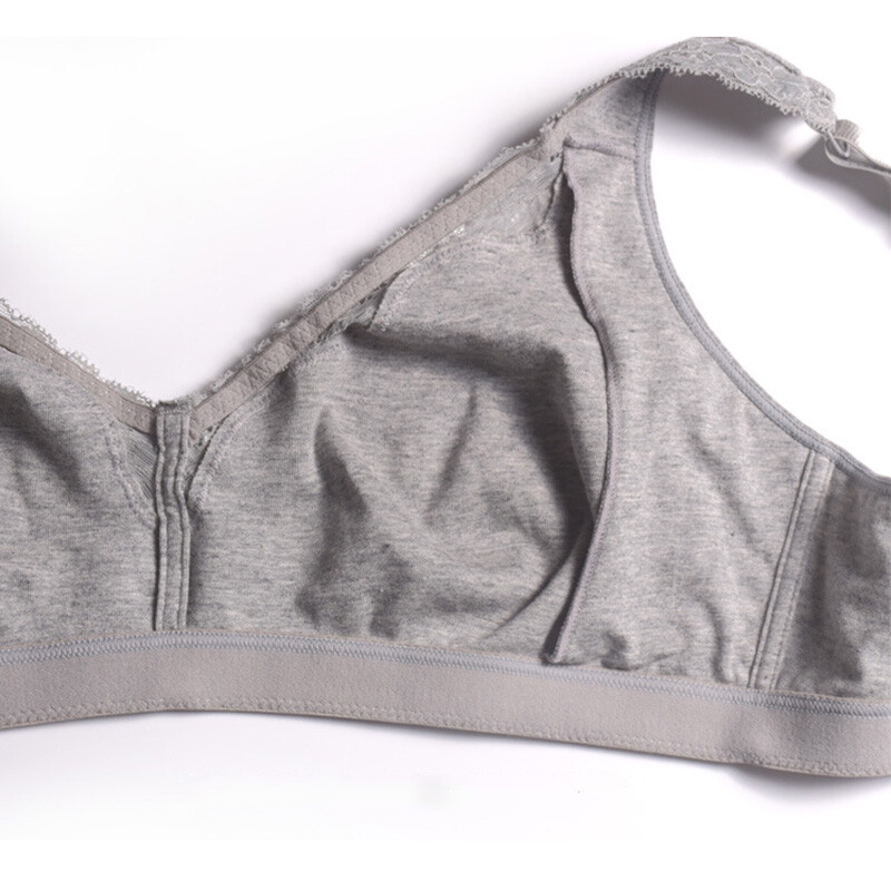 PLUS SIZE 36-54 AA-G Women Bra Lace Large Bosom Lingerie Wireless ...