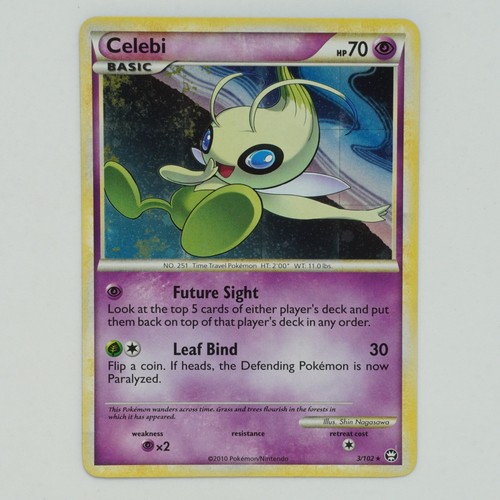 Celebi 3/102 Holo Rare HS Triumphant Pokemon Card | eBay