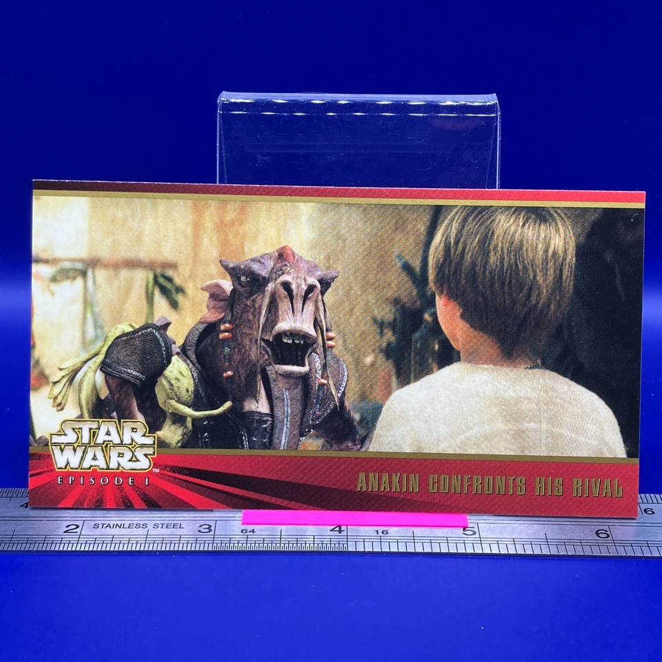 STARWARS Episode1 ANAKIN CONFRONTS HIS RIVAL 30 TOPPS Card Wide Vision ...