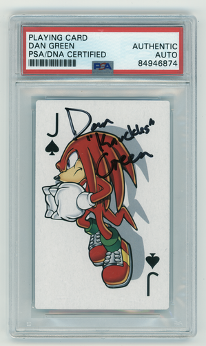 Pea Signed Dan Green Knuckle Jack of Spades Sonic The Hedgehog Playing ...
