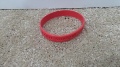 Red Rubber Bracelets - "Faith" "Support" "Life" | eBay