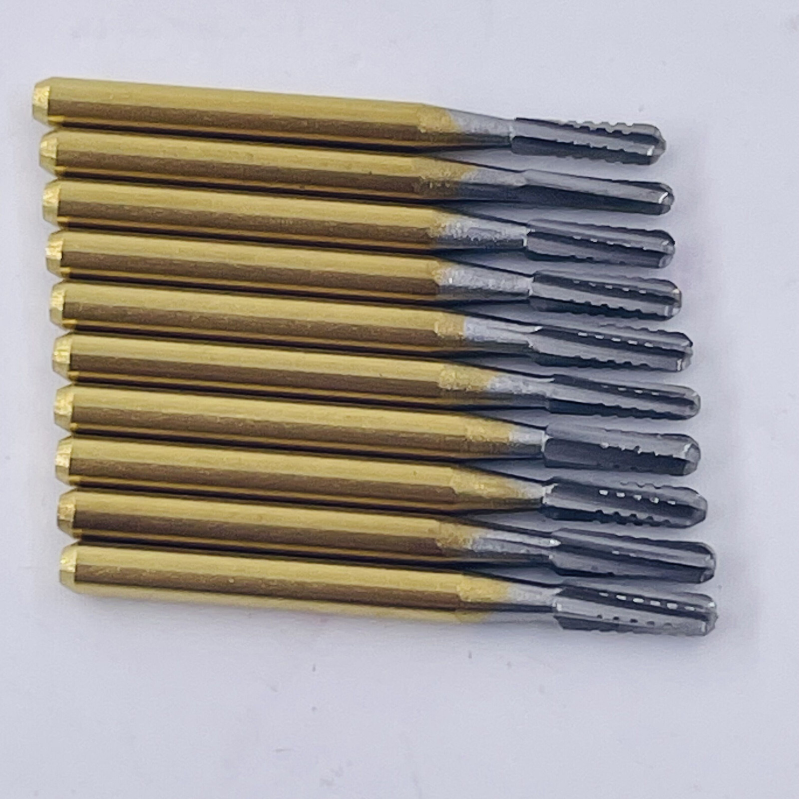 10pcs High speed Dental Tungsten Steel Crown Metal Cutting burs FG-1958 ...