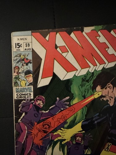 X-Men #59 (1969) Marvel Comics 1st appearance of Dr. Lykos - THE LAST X ...