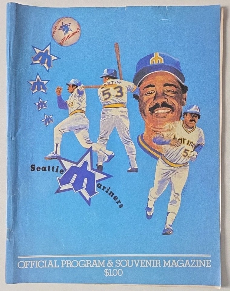 Vintage Lot Of 7 Seattle Mariners Programs 1977,1980,1981,1982,1983 ...