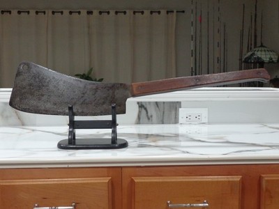 RARE ANTIQUE L.&I. J. WHITE #14 31" MEAT CLEAVER HOG SPLITTER 1837 ...