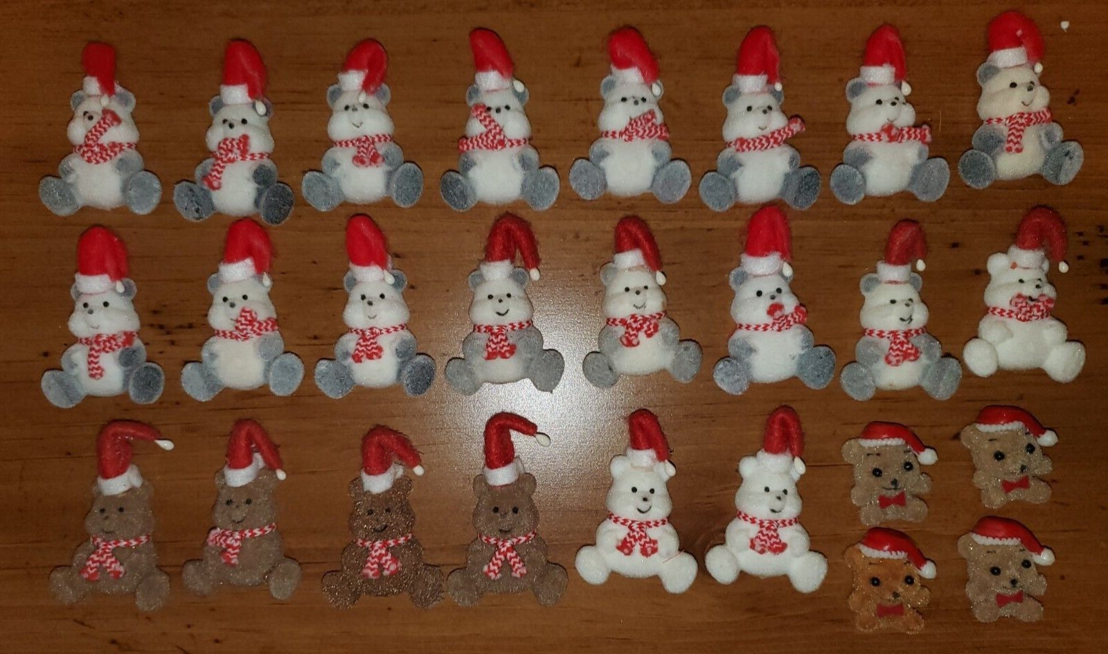Lot of 28 Fuzzy Craft Toy Teddy Bear Miniature party decor Christmas ...