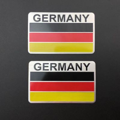 2pcs Germany Flag Auto Car Trunk Side Tailgate Emblems Badges Decals ...