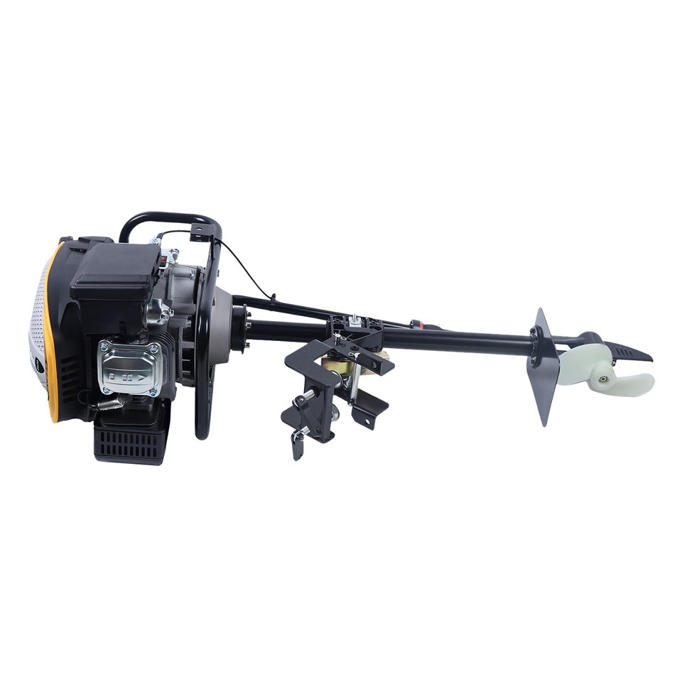4 Stroke Outboard Motor 9 HP Heavy Duty Long Shaft for Inflatable Boats ...