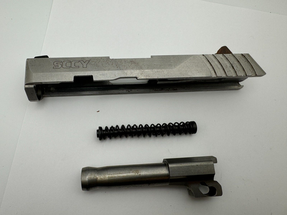 SCCY CPX 2 COMPLETE SLIDE BARREL GUIDE ROD 9MM SILVER “STAINLESS” (A+ ...