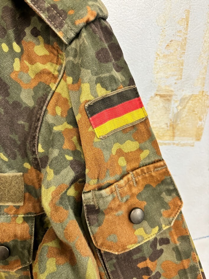 Vintage German Bundeswehr Flecktarn Camo Military Jac… - Gem