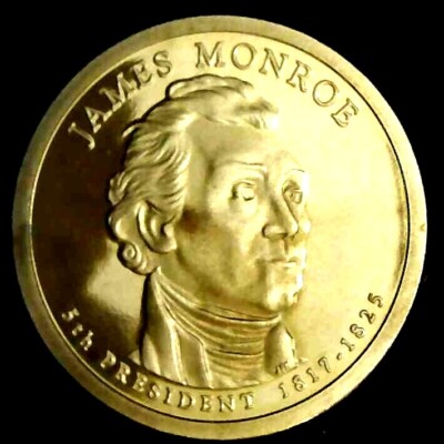 2008 S $1 US Presidential Dollar Coin 5 James Monroe GDC Proof ...