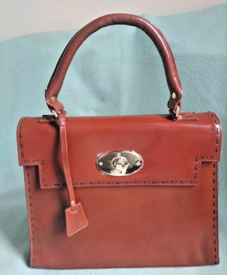 HOTTER brown Genuine LEATHER Handbag/Classic Bag | eBay UK