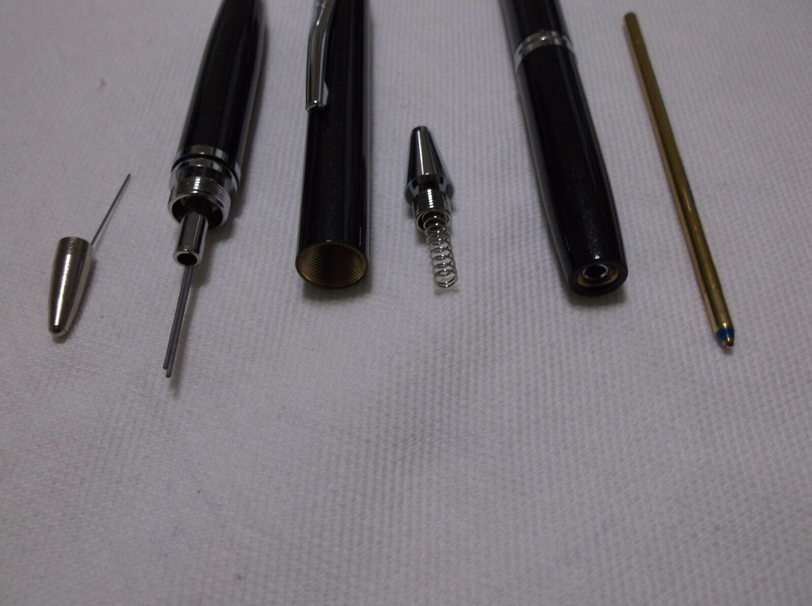 ROTRING SIDE KNOCK BALLPOINT PEN &.5mm MECHANICAL PENCIL IN GLOSS BLACK ...