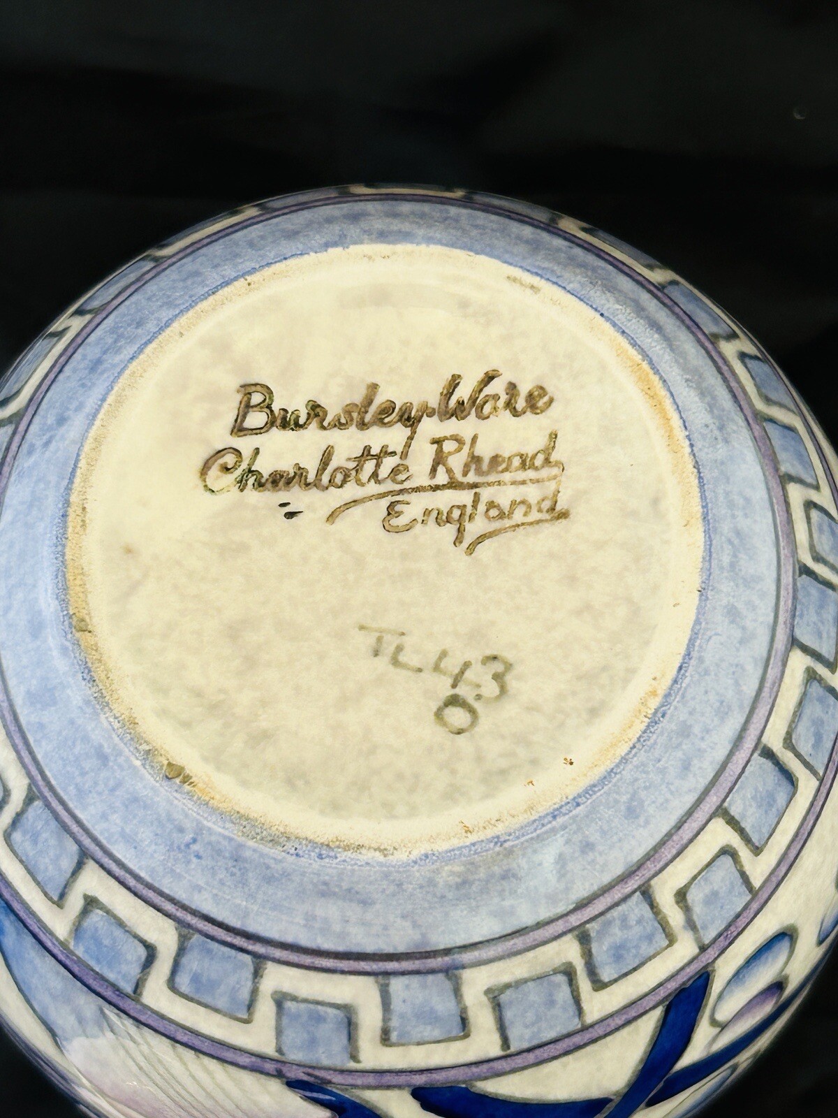 English Art Deco Charlotte Rhead Bursley Ware Art Pottery Lidded Jar ...