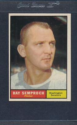 1961 Topps #174 Ray Semproch Senators EX *7475 | eBay