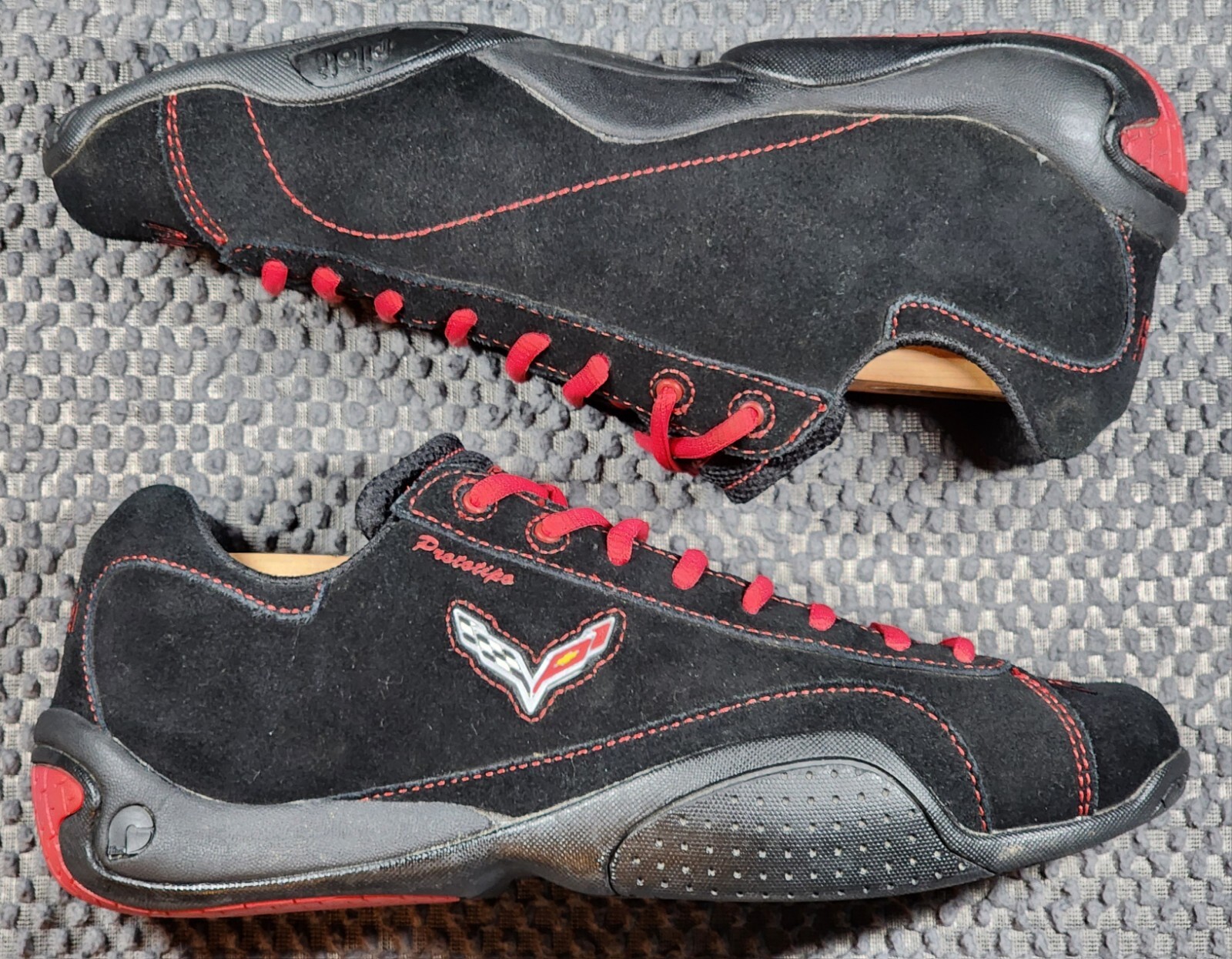 Piloti C7 Corvette Prototipo Racing Ltd Ed Driving Shoes Black/Red Size ...