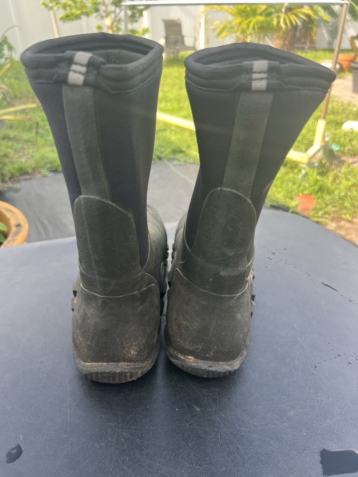 Muck Boot Company Hoser Rubber Work Rain Boots Black Men 9-9.5 / Women ...