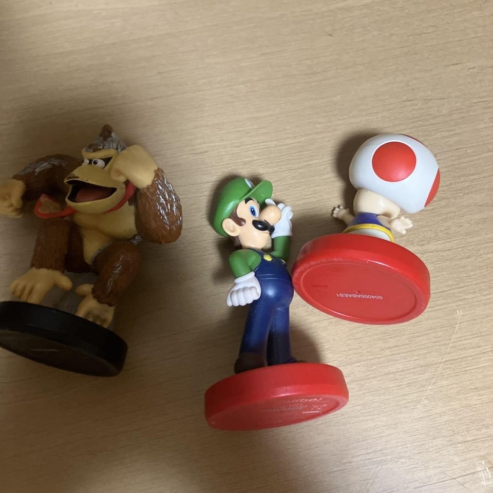 Amiibo Luigi Donkey Kong Kinopio Figure Set | eBay