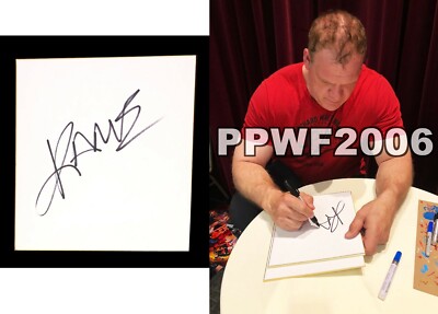 WWE KANE SIGNED SHIKISHI BOARD AUTOGRAPHED WITH PICTURE PROOF AND COA ...