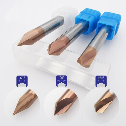 VHM Entgrater Z3 60° 90° 120° Ø3, 4, 5, 6, 8, 10, 12mm NC TiAlN ...