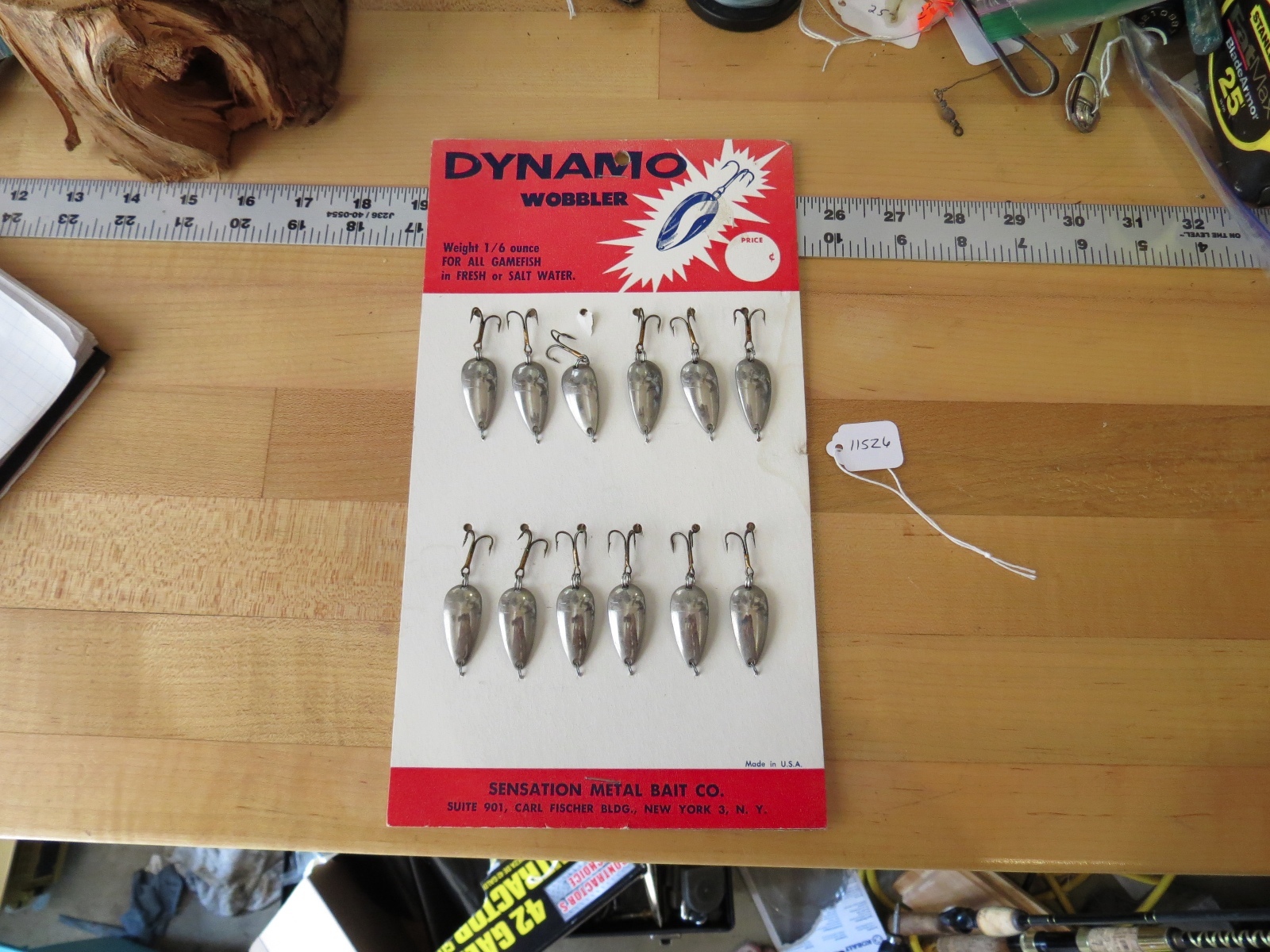 Vintage Dynamo Wobble fishing lure spoon made in New York USA (lot ...