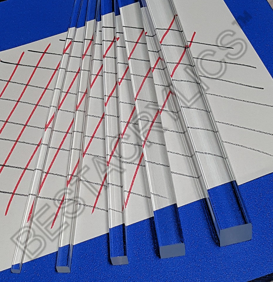 14 Pcs COMBO 1/8" & 1/4" x 12" LONG SQUARE CLEAR ACRYLIC PLEXIGLASS ...