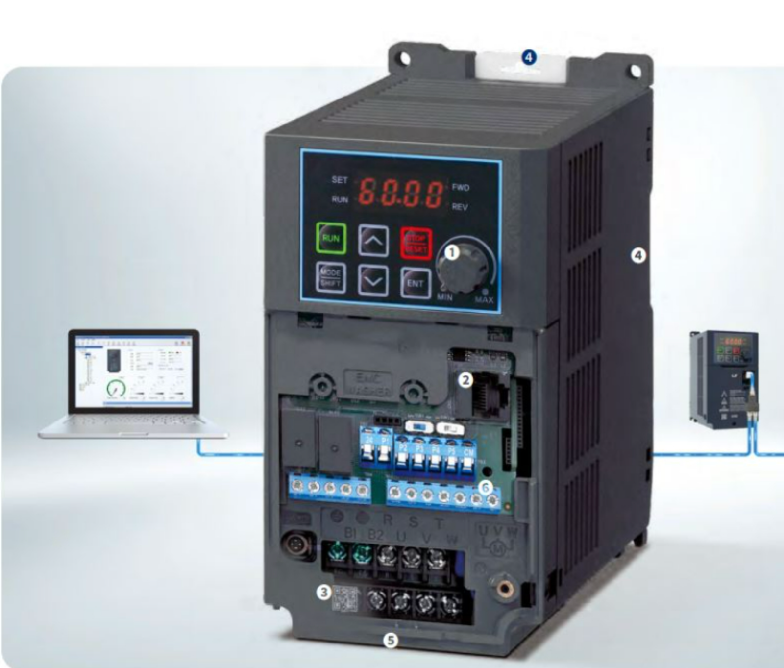 LS Inverter LSLV0040G100-4EONN AC Drive 440VAC 3Phase 4kW 5Hp SV040 ...