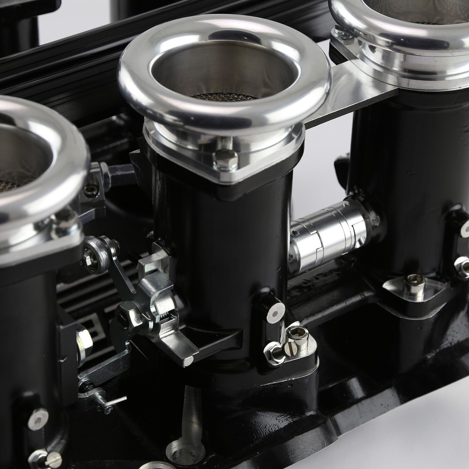 Ford BB 460 Downdraft EFI Stack Intake Manifold System Complete Black ...