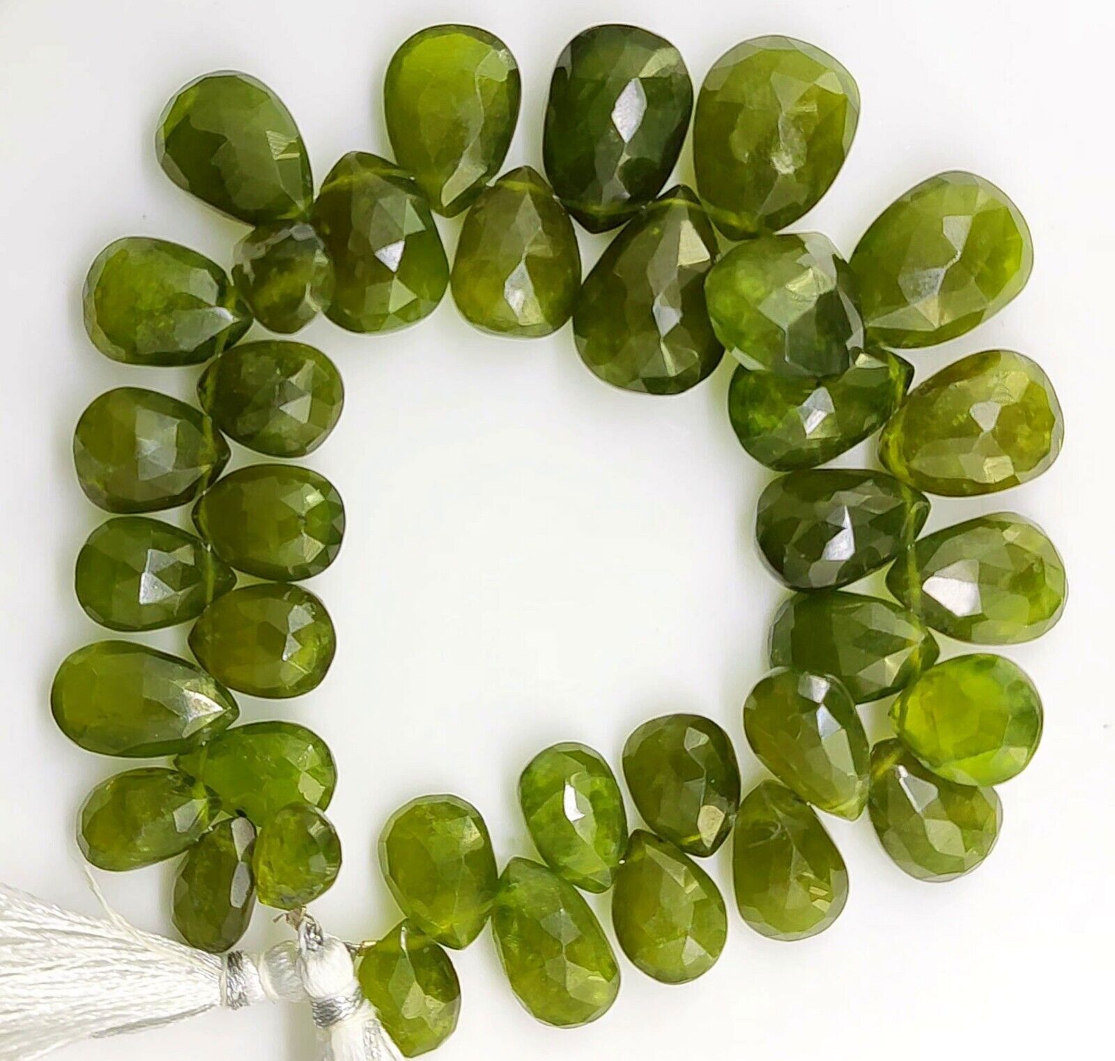 Natural Vesuvianite Idocrase Gem 11x8- 19x14mm Pear Cut Briolette 8.5 ...