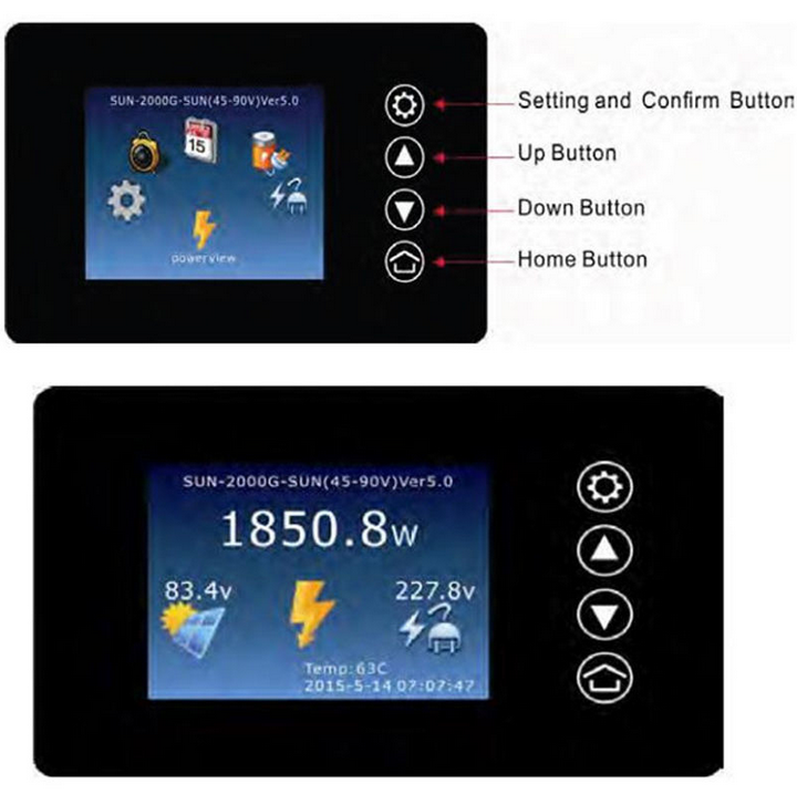 1000w Solar Power Grid Tie Inverter with Limiter sensor Wifi Plug DC 22 ...
