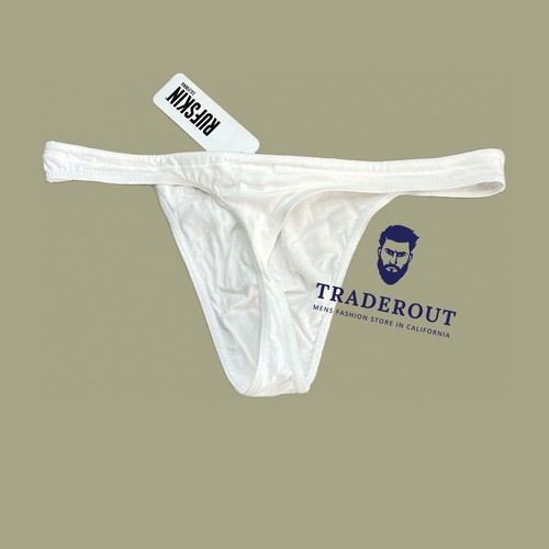 Rufskin Men Bone White Silas cotton Modal Luxury thong underwear size S ...