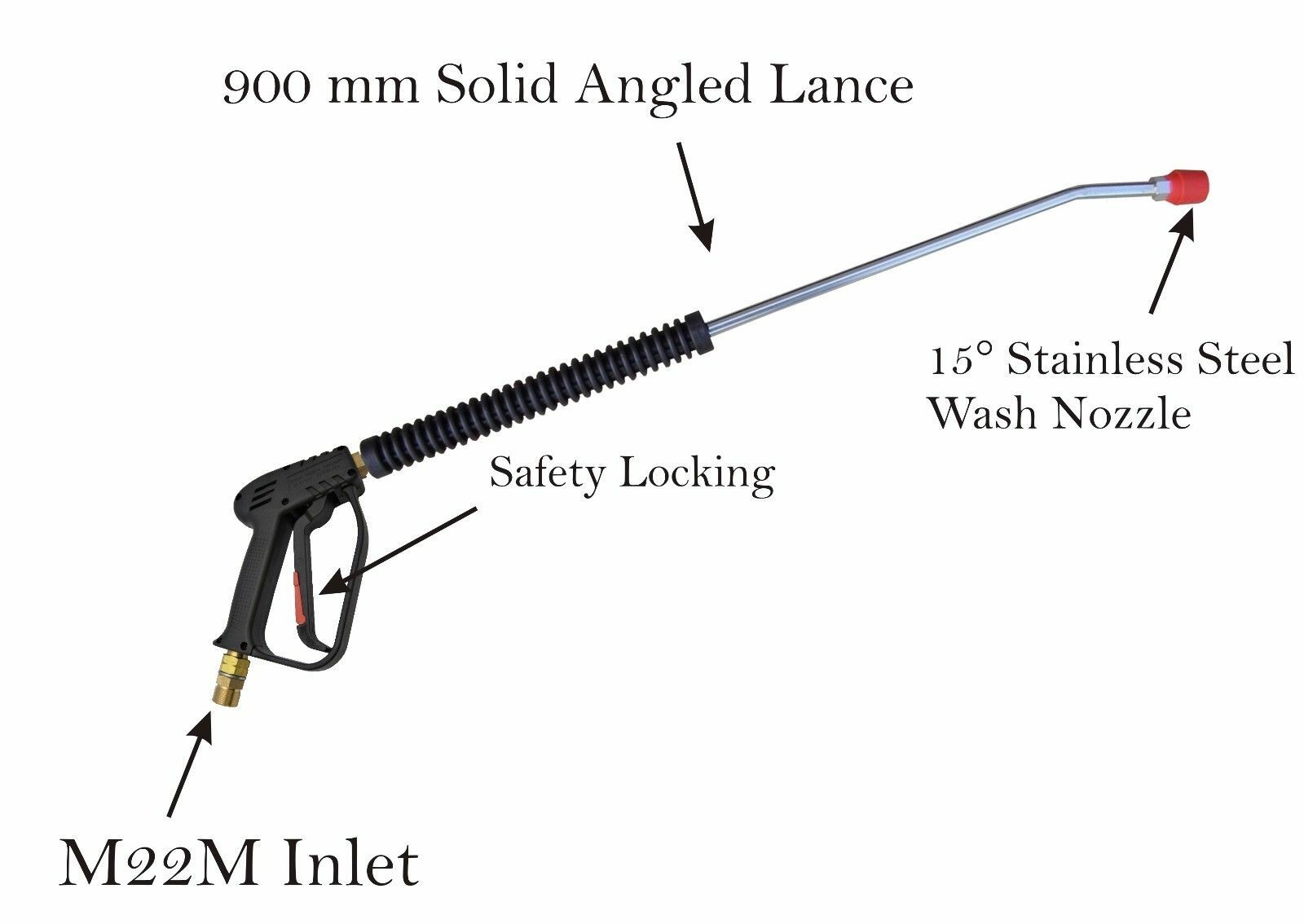 Gun Lance & Hose Reel 20m Capacity M22M | Grelly UK
