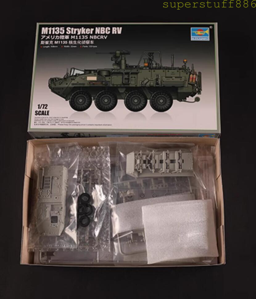 Trumpeter 07429 1/72 M1135 Stryker NBC RV Plastic Model Armor Kit | eBay