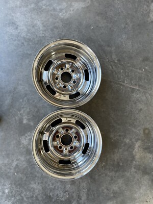 (2) 14x6 Chrome Reverse Wheel 5x4.75"-BP 2.5"-Backspacing. Keystone | eBay