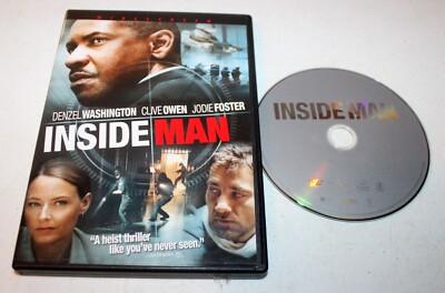 Inside Man (DVD, 2006) Denzel Washington, Clive Owen, Jodie Foster ...