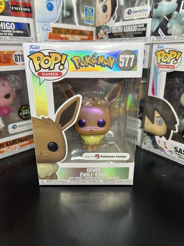 Funko Pop - Eevee - Pokemon Center Exclusive 455 - Shiny Pearlescent ...