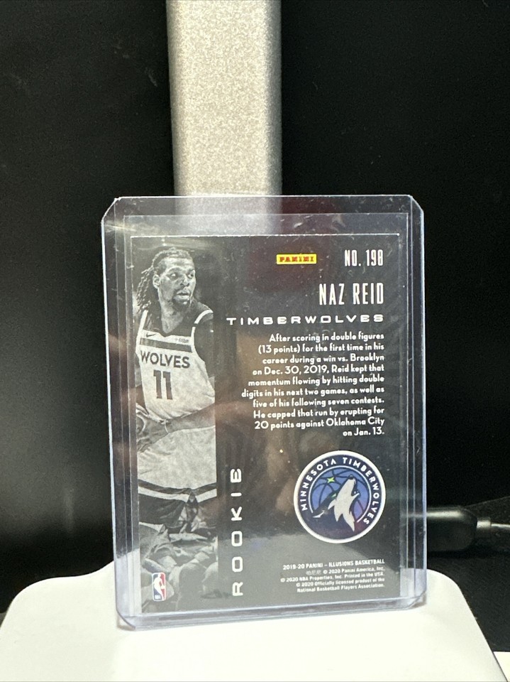 Naz Reid Rookie Card #198 2019-20 Panini Illusions Basketball ...