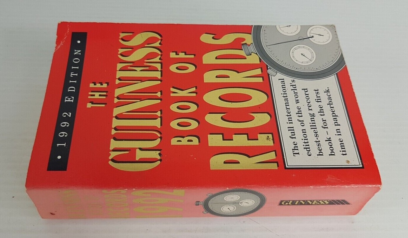 Vintage Guinness Book of Records 1992 Edition Small Paperback | eBay