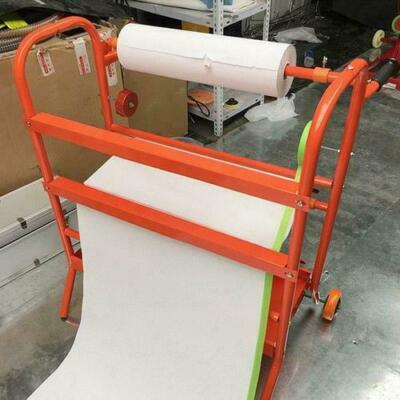 24" Mobile Masking Paint Paper Dispenser Stand Tool Storage Rack ...
