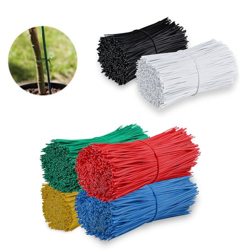 Garden Plant Twist Tie Cable Ties Plastic Coated Wire Reusable Flexible ...