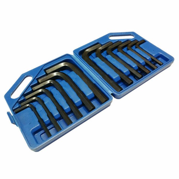 12pc Jumbo Hex Key Set Large Allen Keys Big Sizes Engineering Metric ...