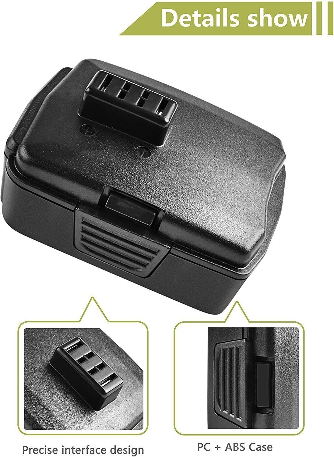 2Pack 12V Lithium Battery for Ryobi 12 Volt CB120L HJP003 BID-1201 ...