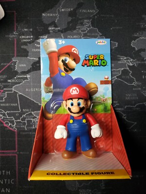 World of Nintendo Super Mario with movable arms Collectible Figure 2.5 ...