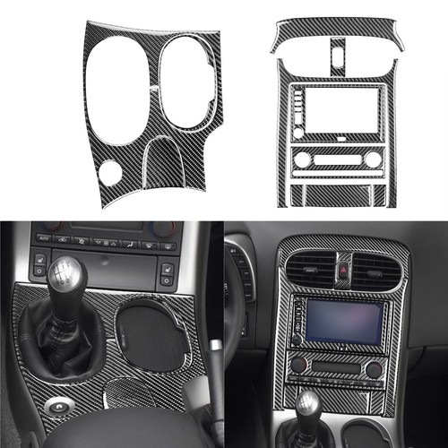 Real Carbon Fiber Interior Center Console Trim Cover Set For Corvette ...