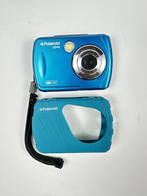 Polaroid ISO48 16 MP Digital Waterproof Camera Tested & Working Blue | eBay