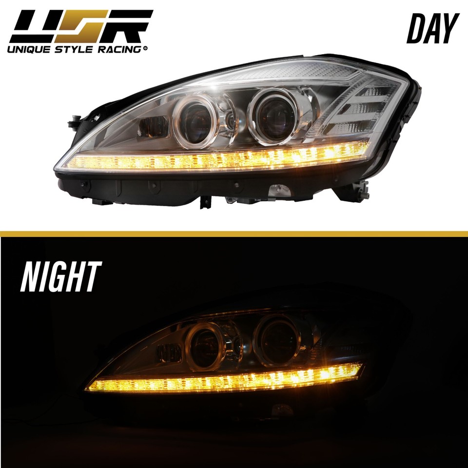 Facelift LED Headlight For 07-09 W221 S Class Stock Bi-Xenon AFS ...