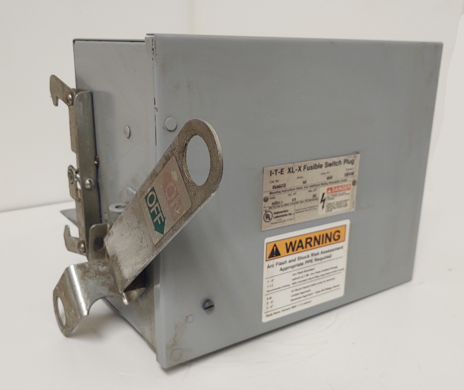 🔥 Siemens ITE RV462G XL-X Fusible Busway Switch Plug, 600VAC, 60A 3P4W ...