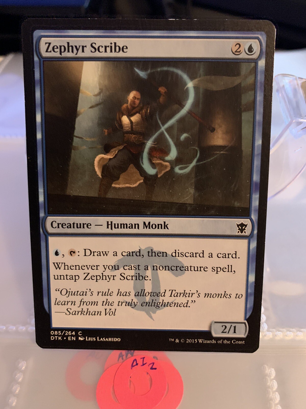 MTG Zephyr Scribe Dragons of Tarkir 085/264 Regular Common for sale online | eBay