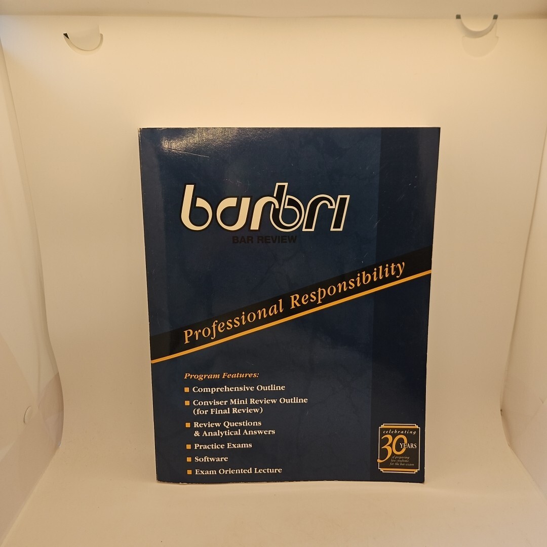 Barbri Bar Review Professional Responsibility 1997 | eBay