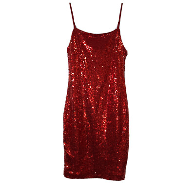Mind Code Red Sparkle Glitter Evening Dress | Size S | eBay